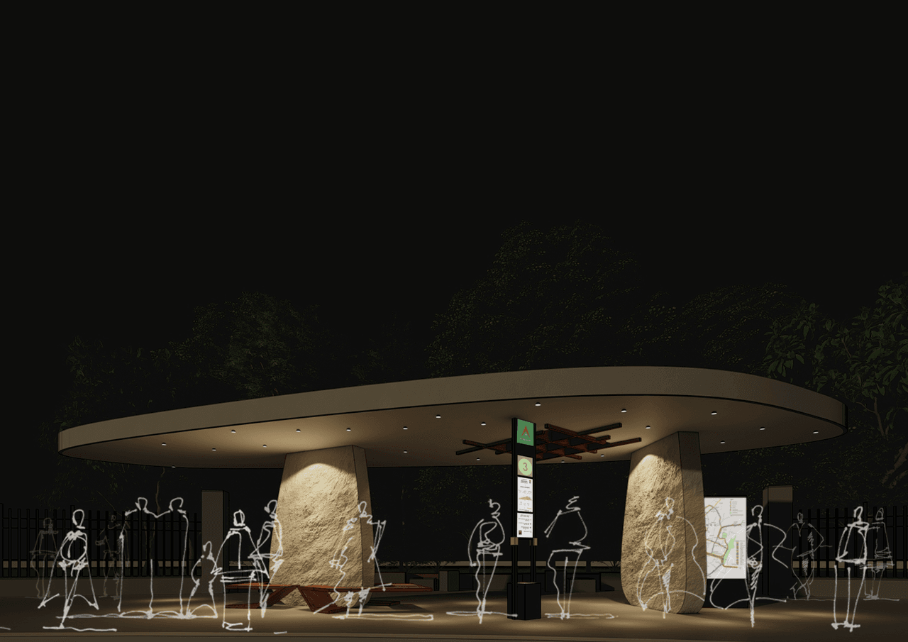 Life Trail Urban Bus Stand