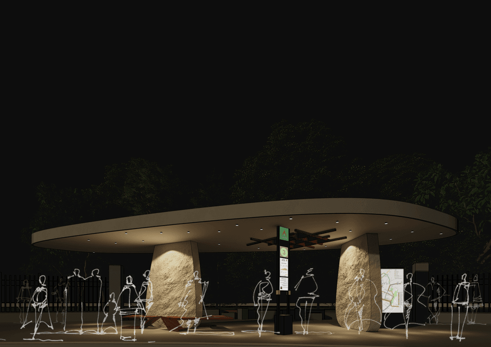 Life Trail Urban Bus Stand